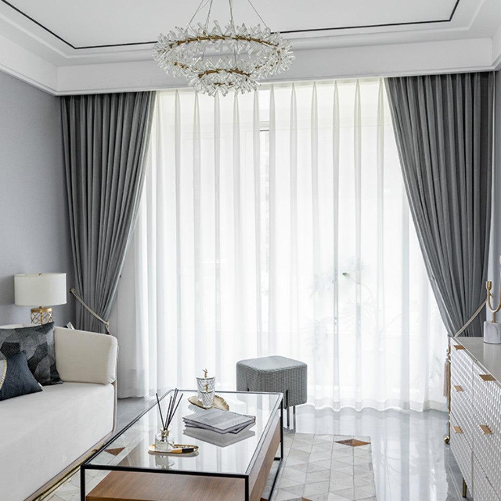 JBL American Style Woven Grommet Custom Office Window Curtain – Super ...